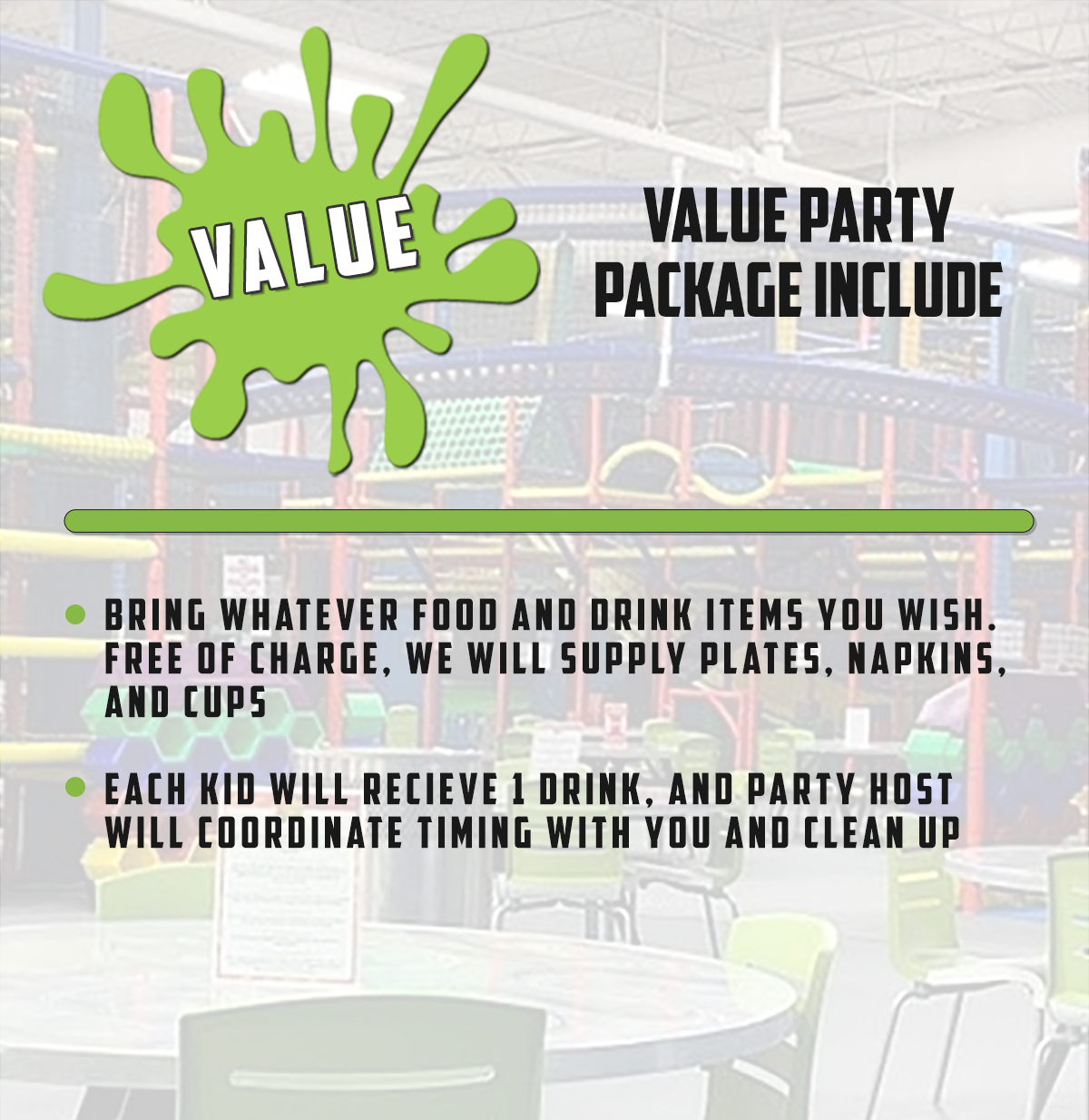 Celebrate your kid's birthday at Value Party Packages